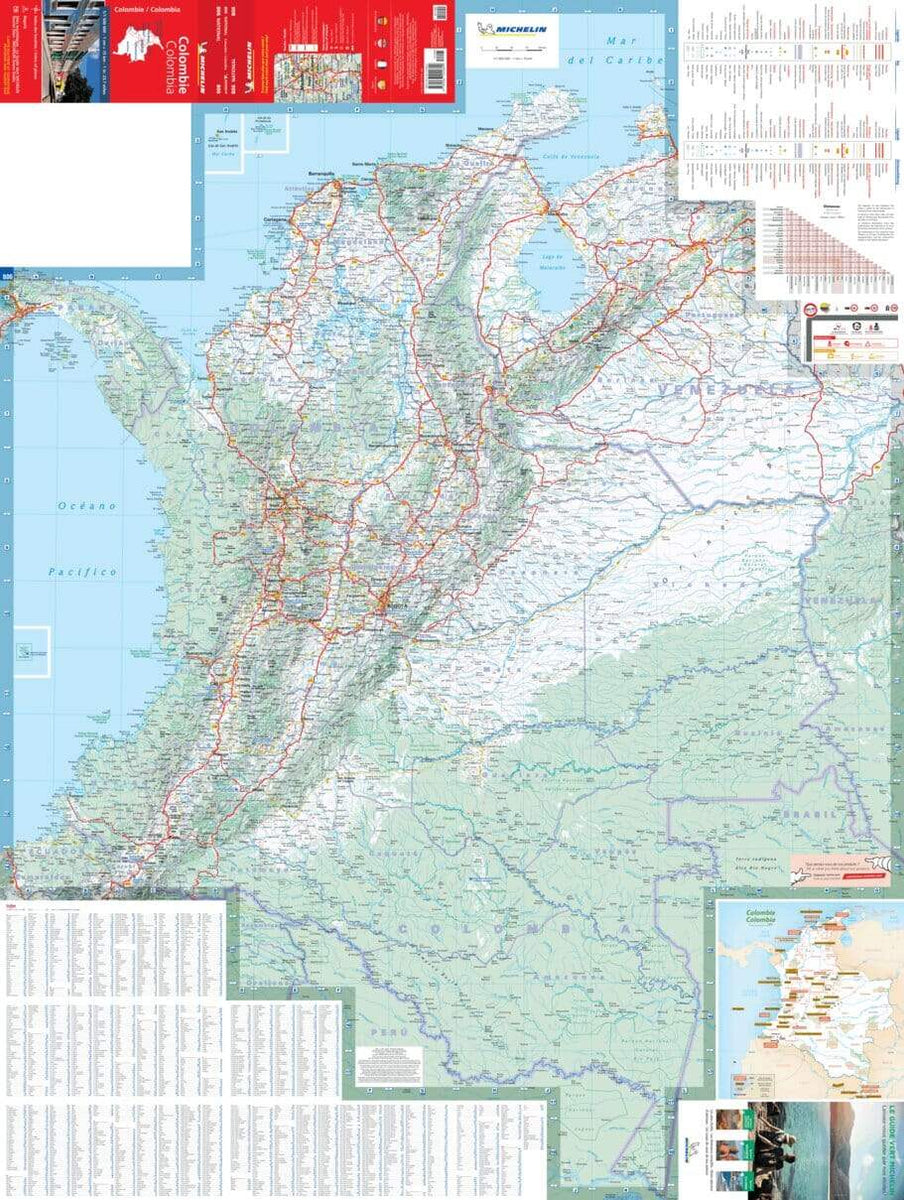 Buy Colombia Road Map by Michelin (2020) – The Chart & Map Shop