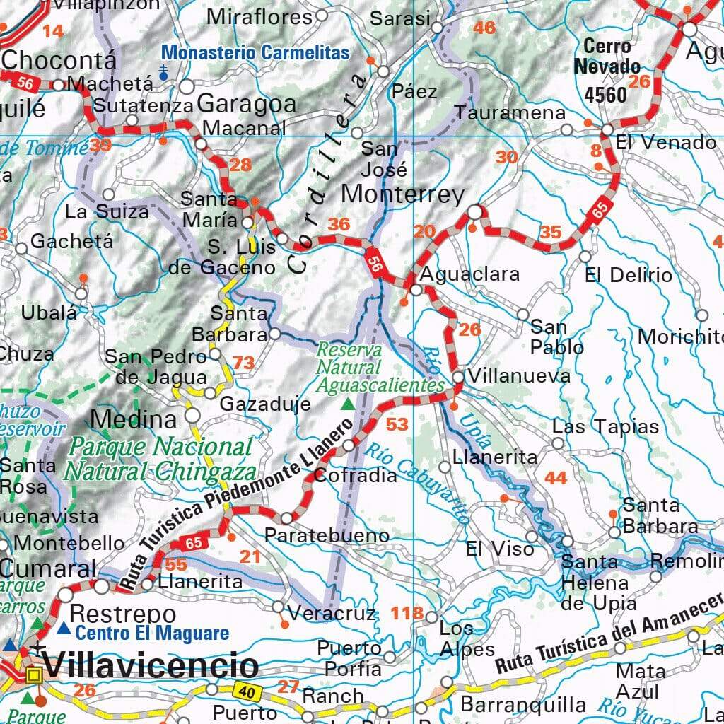 Buy Colombia Road Map by Michelin (2020) – The Chart & Map Shop