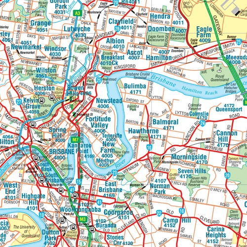 Buy Brisbane & Region Wall Map (10th Edition) by Hema Maps – The Chart ...