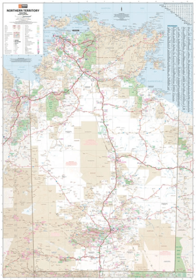 Buy Northern Territory Super Wall Map by Hema Maps – The Chart & Map Shop
