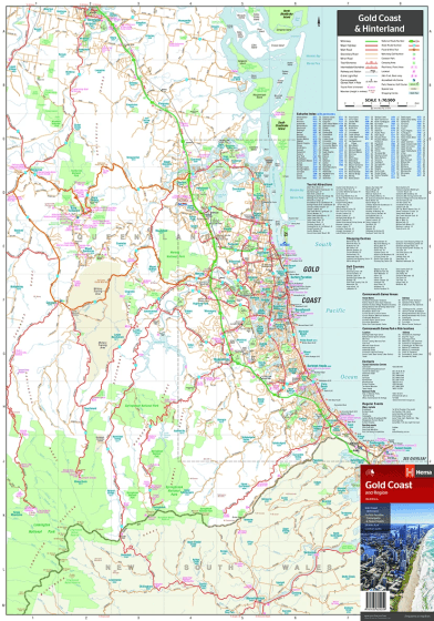 Buy Gold Coast & Region Road Map (9th Edition) by Hema Maps – The Chart ...