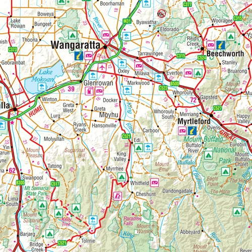 Buy Victoria Super Wall Map by Hema Maps – The Chart & Map Shop